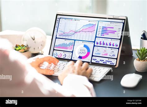 Digital Data Technology KPI Business Dashboard Technology Stock Photo
