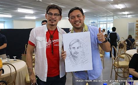 Sketch In 2 Minutes Mark Villar Wowed By On The Spot Portrait