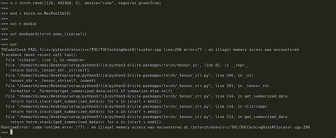 loss backward throwing cuda errors autograd pytorch forums