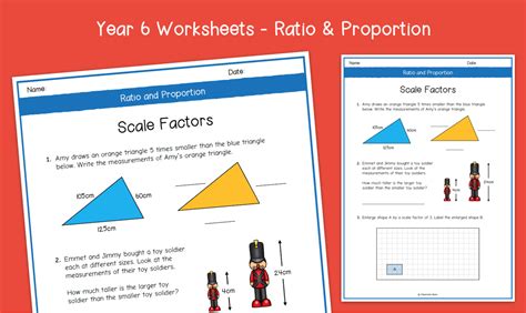 Year 6 Scale Factors Worksheets Ks2 Ratio And Proportion