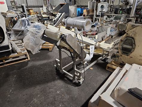Used Plastic Interlock 96 Long By 11 Wide Cleated Incline Conveyor W
