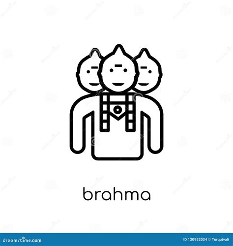 Brahma Icon Trendy Modern Flat Linear Vector Brahma Icon On White Background From Thin Line