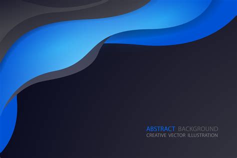 Abstract Blue Curve Overlap Background Modern Bright Gradient Art Backdrop Or Banner For