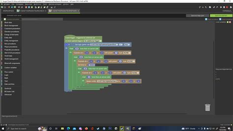 2nd Snapshot 1 19 2 Procedure Doesn T Happen Errors In Console MCreator