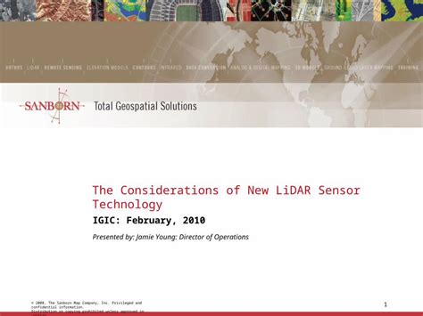 Ppt The Considerations Of New Lidar Sensor Technology Dokumen Tips