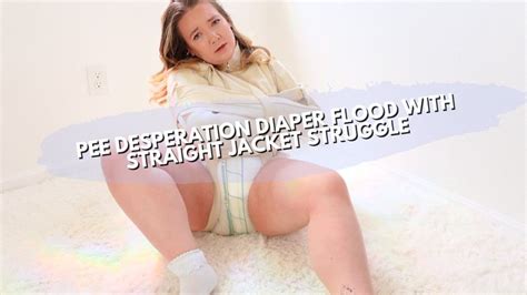 Straight Jacket Struggle With P Desperation And Flood Molly Mason