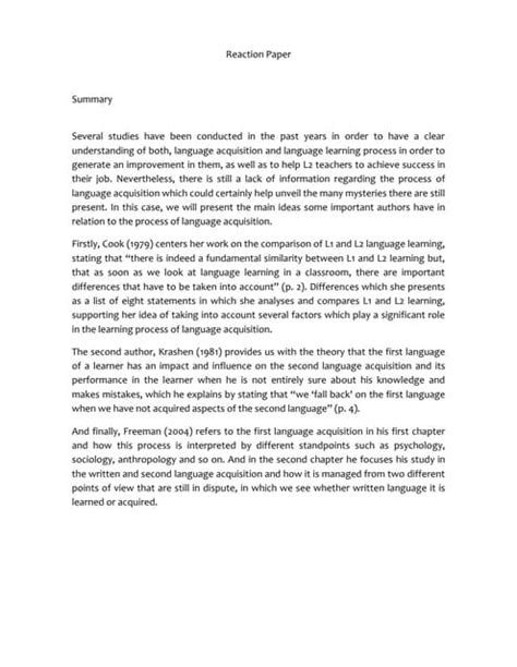 Reaction Paper Pdf