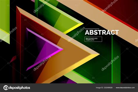 Triangular Low Poly Background Design Multicolored Triangles Stock Vector Image By ©akomov