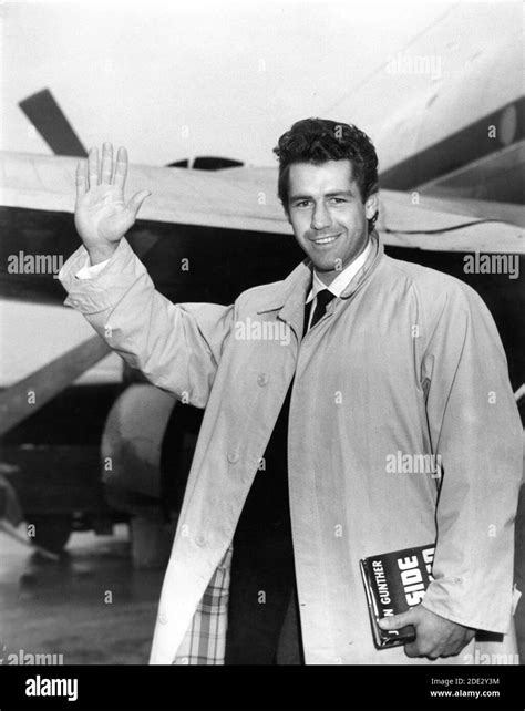 Gordon Scott Arrives At London Airport From Usa To Make Tarzan And The