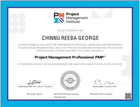 Chinnu Reeba George On Linkedin Im Happy To Share That Ive Obtained