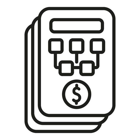 Premium Vector Scheme Financial Scheme Icon Outline Vector Credit