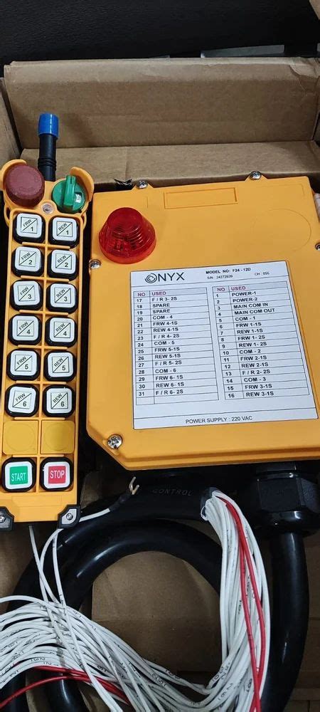 Tandem Operated Eot Crane Joystick Remote Control Up To 100m 10