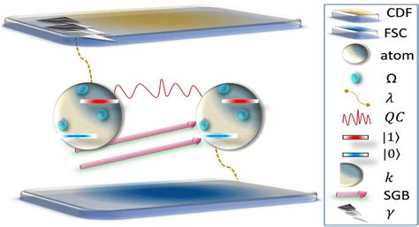 shows the schematic diagram of the two two level atoms exposed to fock