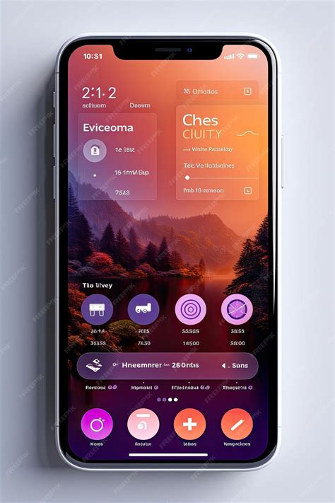 Premium Photo Mobile App Ui Mockup Generate A Sleek And Modern Ui