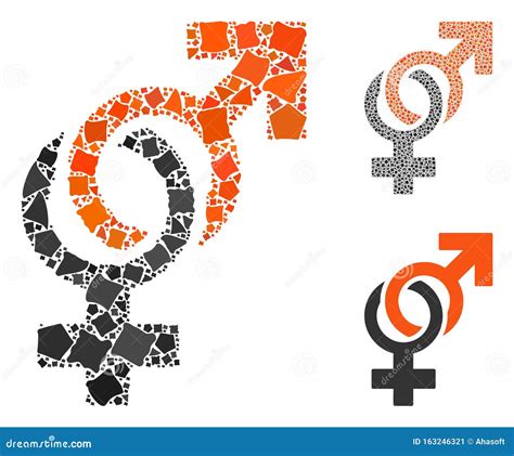Sexual Symbols Composition Icon Of Abrupt Elements Stock Illustration Illustration Of Bumpy