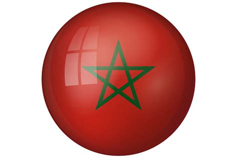 모로코의 국기입니다 공식 색상의 모로코 국가 상징 템플릿 아이콘입니다 추상 벡터 배경입니다 둥근 유리 라이트 볼 3d 큰 거품 구체 0명에 대한 스톡 벡터 아트 및 기타