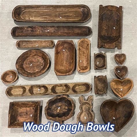 Wholesale Antique Wooden Dough Bowls Cuevas Imports