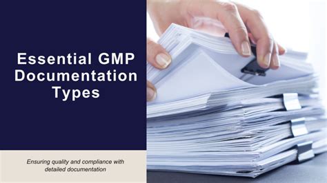Different Types Of Gmp Documentation Used In Pharma Industry Gmp Insiders