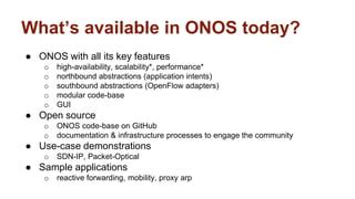 ONOS Platform Architecture PPTX
