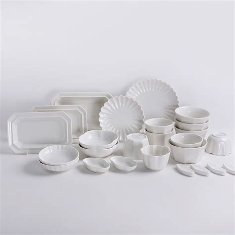 시라쿠스 네이처 프리즈 유광 4인 식기세트 그릇세트 B 25p 감도 깊은 취향 셀렉트샵 29cm