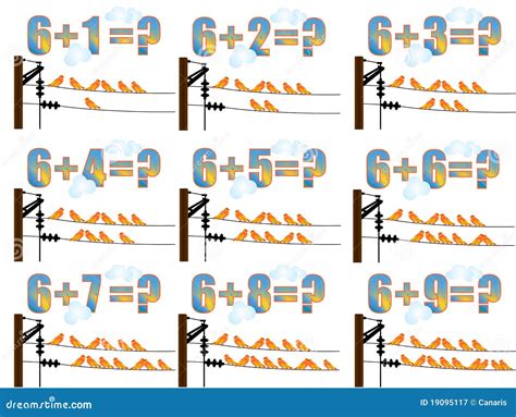 Learning Math Adding 6 Stock Illustration Illustration Of Electric Learning Math Adding 6 Stock Illustration Illustration Of Electric