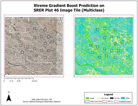 XGB Model Predictions For The Plot Image Tile Using A Multiclass Download Scientific Diagram
