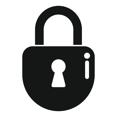 privacy locker icon simple vector computer protect 14917217 vector art