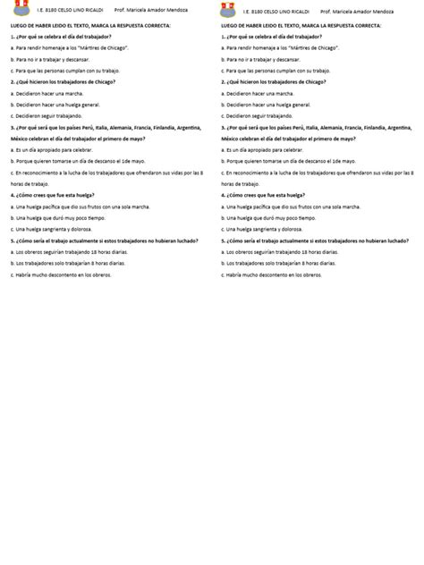 El Dia Del Trabajador Pdf Labor Relaciones Laborales