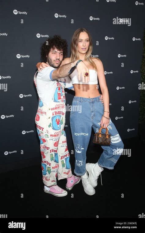 Benny Blanco And Elsie Hewitt At The Spotify Best New Artist Party Arrivals The Lot