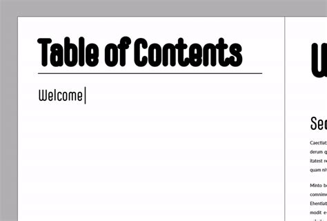 Make A Table Of Contents With InDesign Annenberg Digital Lounge