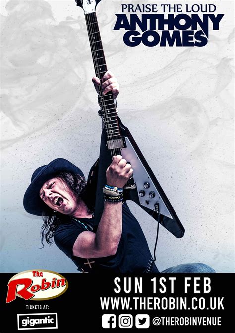 The Robin 🚨 New Show Alert 🚨 Were Thrilled To Announce Anthony Gomes Is Returning To The