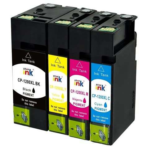 Hot 4 Pack Compatible Ink Cartridge Replacement For Canon PGI 1200 XLHigh Yield Use With Canon