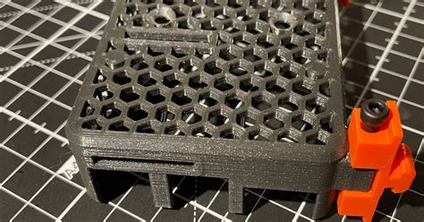 Top Part Of Case For Rpi With Slots Added On Top And Side For Camera