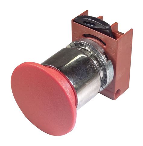 Ge Push Button Operator Metal Maintained Push Maintained Pull Red