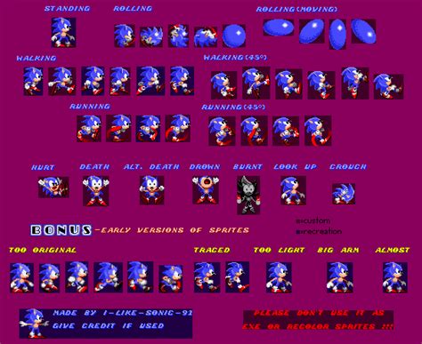 Sonic 1 Tokyo Toy Show Sprites Old Recreation By I Like Sonic 91 On