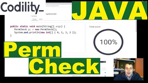 Codility Permcheck Java Solution Youtube