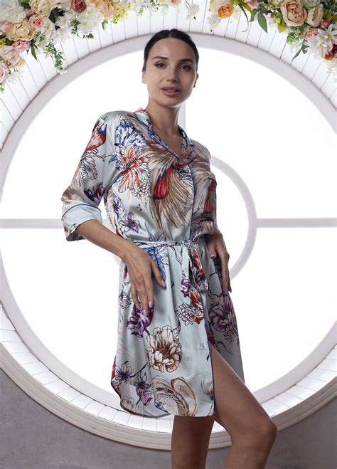 Шовкова жіноча сорочка халат буенос айрес Tm Silk Kiss Buenos Aires натуральний 100