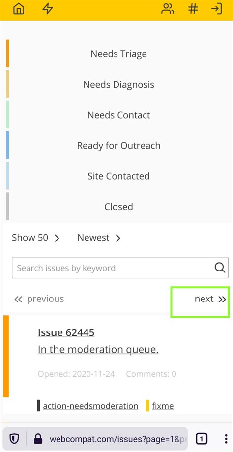 webcompat.com - desktop site instead of mobile site · Issue #62422 ...