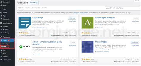 how to install add and activate wordpress plugins