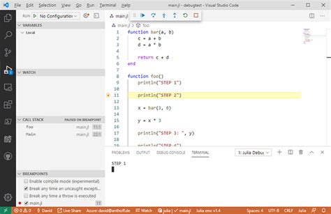 Ann Vs Code Extension V015 Released With Debugger Vs Code Julia Programming Language