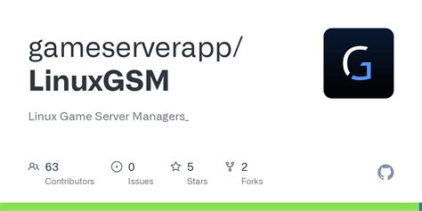 GitHub Gameserverapp LinuxGSM Linux Game Server Managers