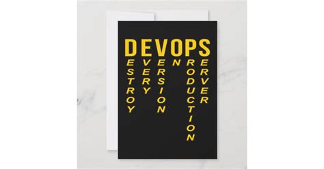 Devops Definition Technical Computer It Programmer Thank You Card Zazzle