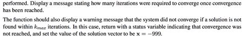 solved 3 write a function to solve ax b using the jacobi