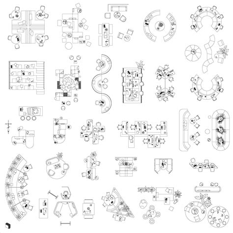 cad collaborative work space setups top view toffu co office layout