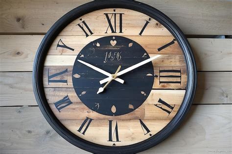 Premium Photo DIY Rustic Wooden Clock