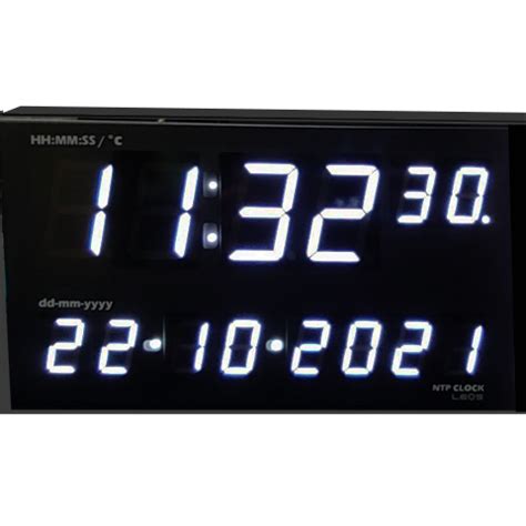 NTP Clock With Room Temp Notify LEOS METER