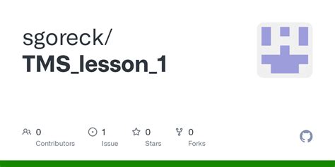 GitHub Sgoreck TMS Lesson