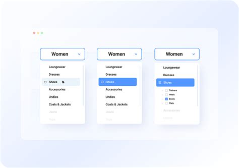 Dropdown Menu On Behance