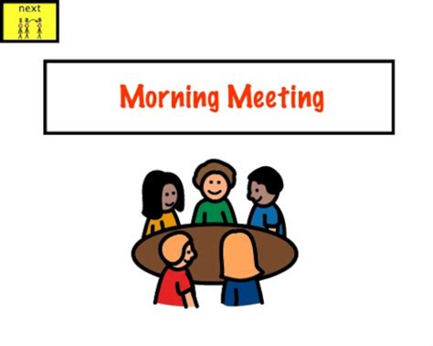 Icons For Morning Meeting October Morning Meeting And Advisory Planners