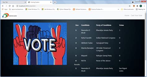 GitHub Vaish Decentralized Voting System A Decentralized E Voting System Developed Using